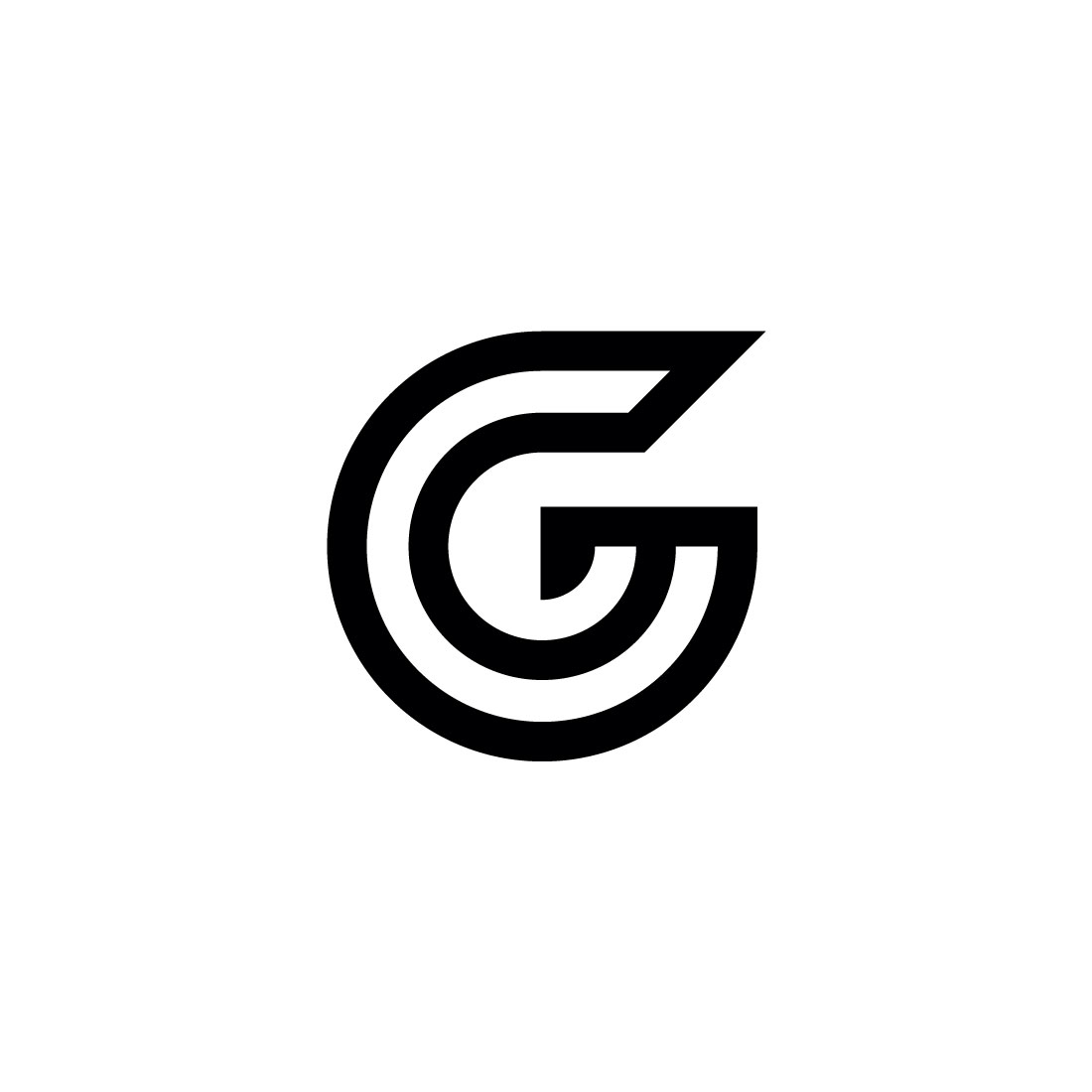 Modern Letter G in Circle Logo for Tech Brand and App Icon - MasterBundles