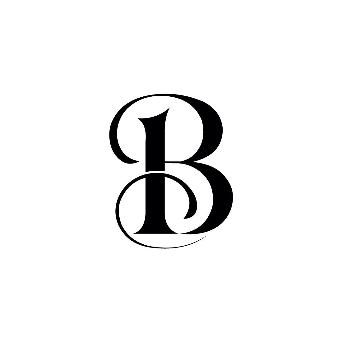Elegant Letter B Logo with Classic Serif for Luxury Brand - MasterBundles
