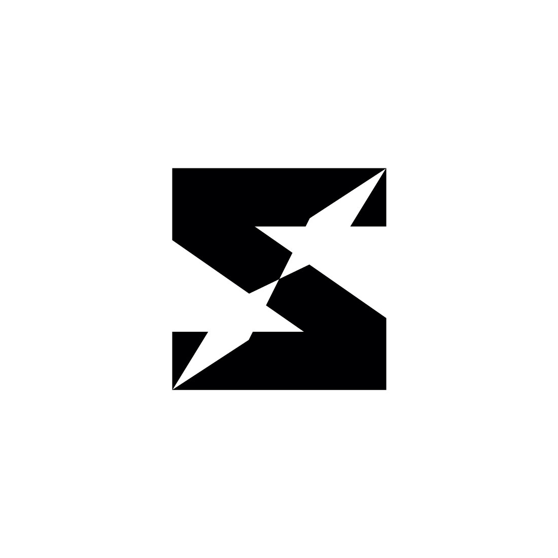 Abstract Letter S Logo Icon for Tech, Sport, and Dynamic Brand ...