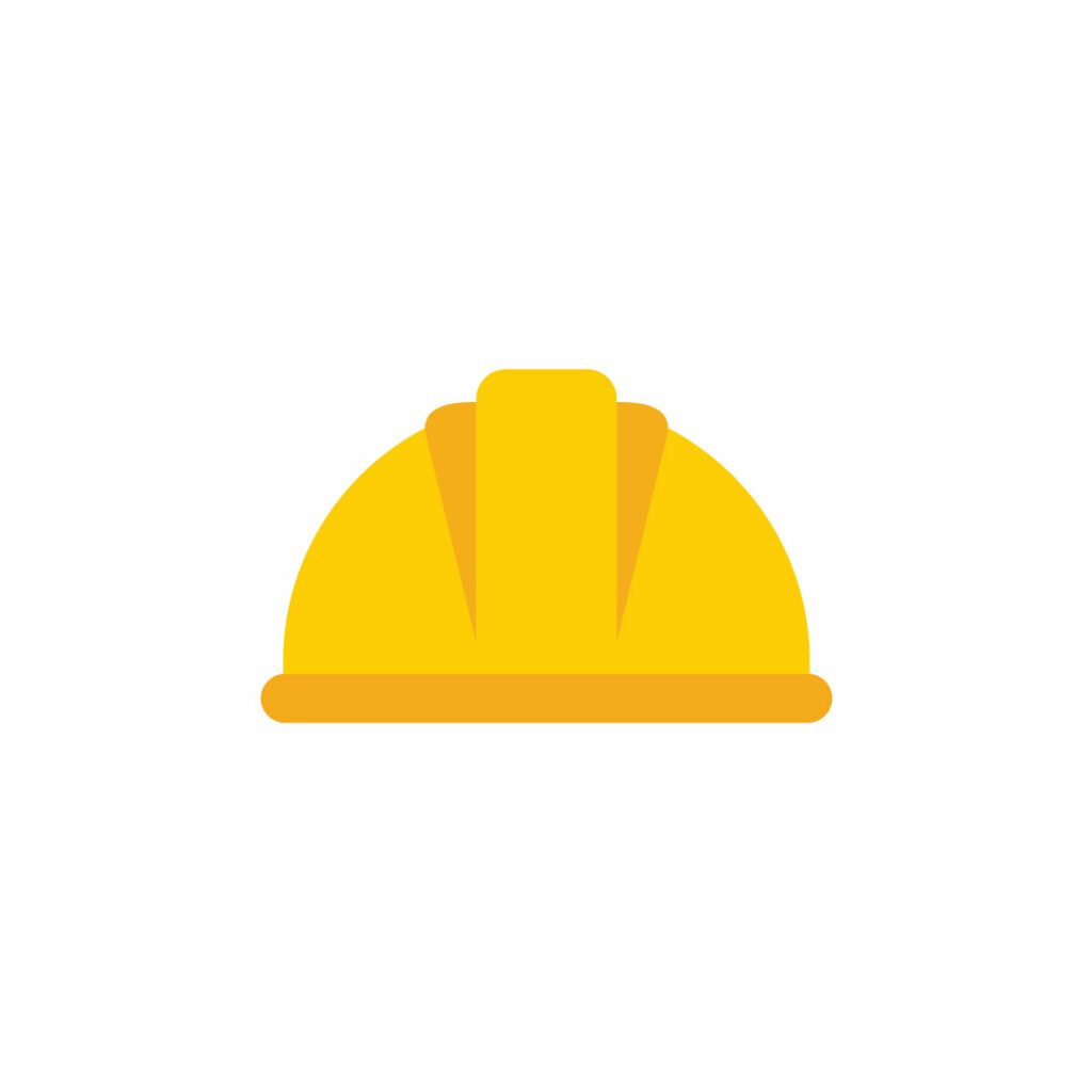 Hard Hat Icon for Construction and Safety - MasterBundles
