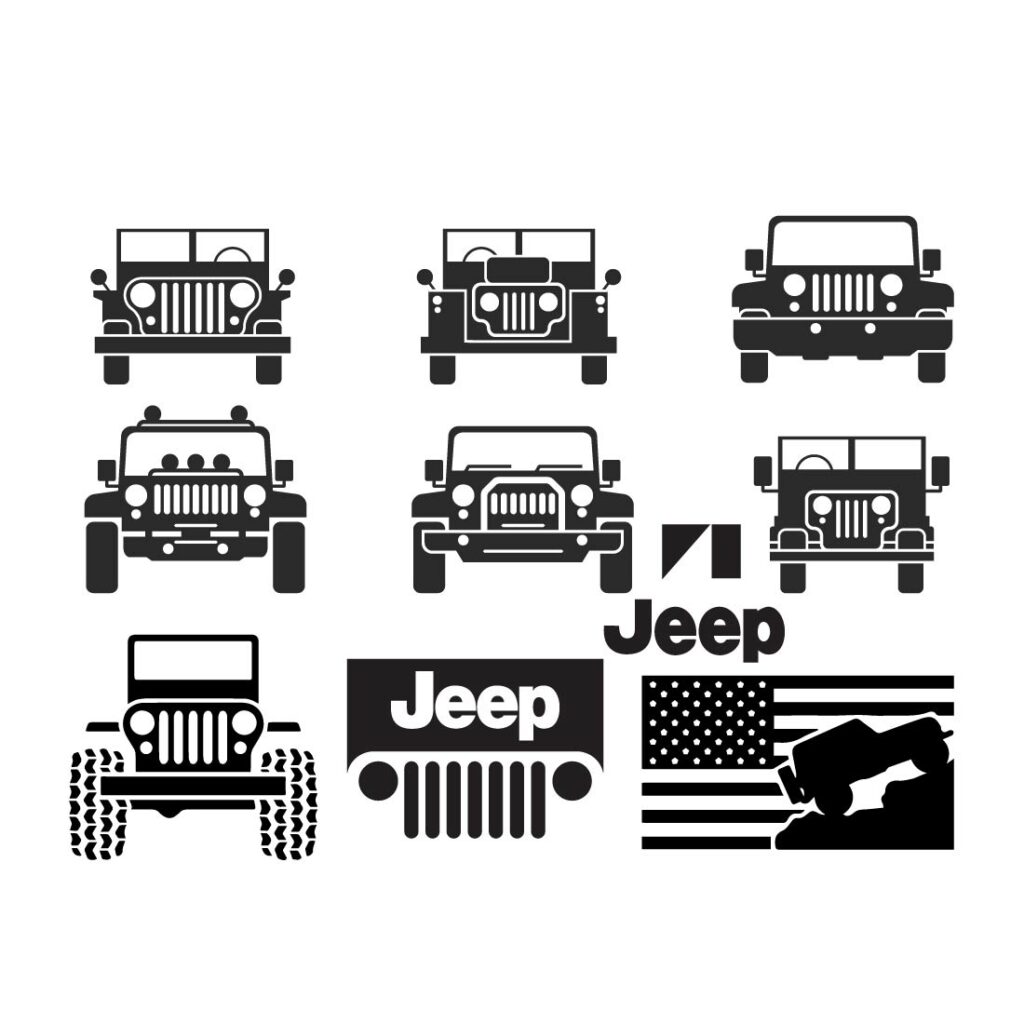 Jeep Bundle Svg, Jeep Svg, Vector File, Instant Download Offroad Clip ...