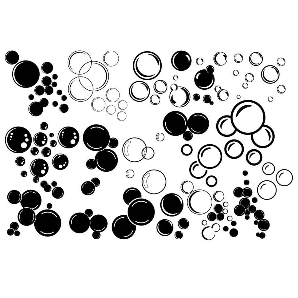 Bubbles SVG Bundle, Bubble svg, Bubble clipart, Bundle Design ...