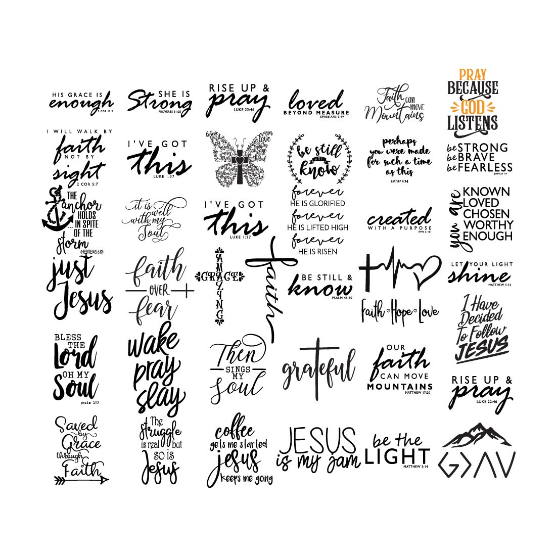 Christian Bundle, Scripture Bundle, Bible Verse Bundle, Instant ...