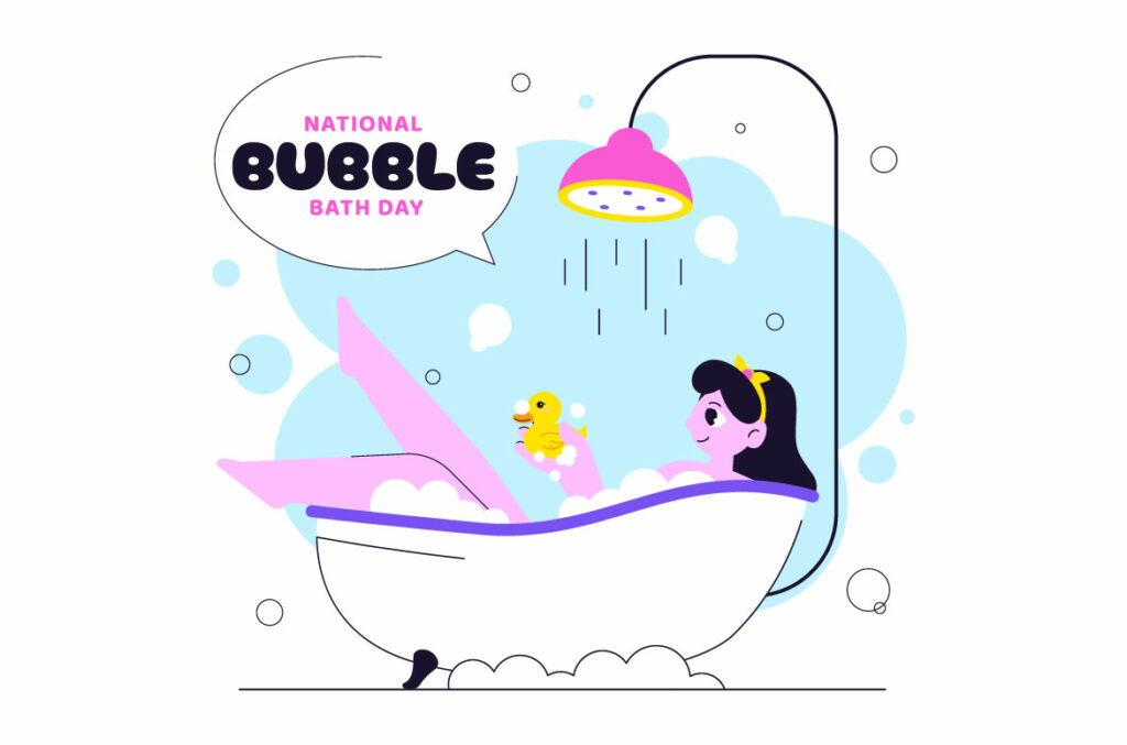 10 National Bubble Bath Day Illustration - MasterBundles