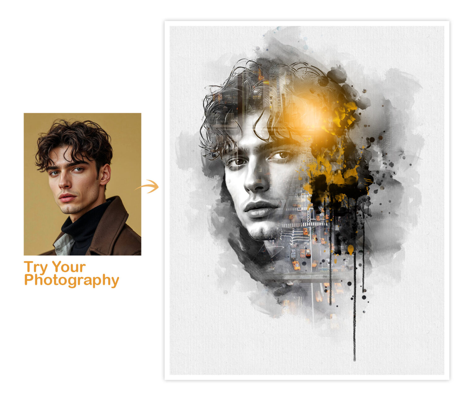 Editable Photoshop Art Photo Effect - MasterBundles