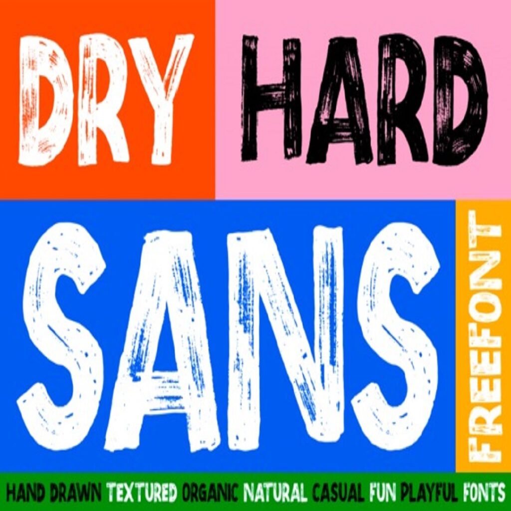 Dry Hard Sans Font - MasterBundles