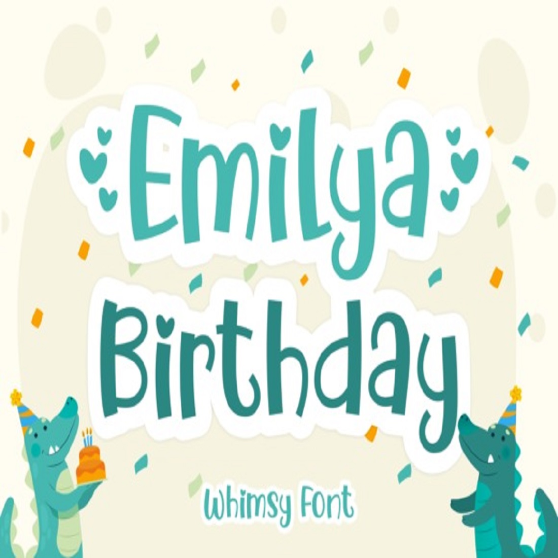 Emilya Birthday Font - MasterBundles