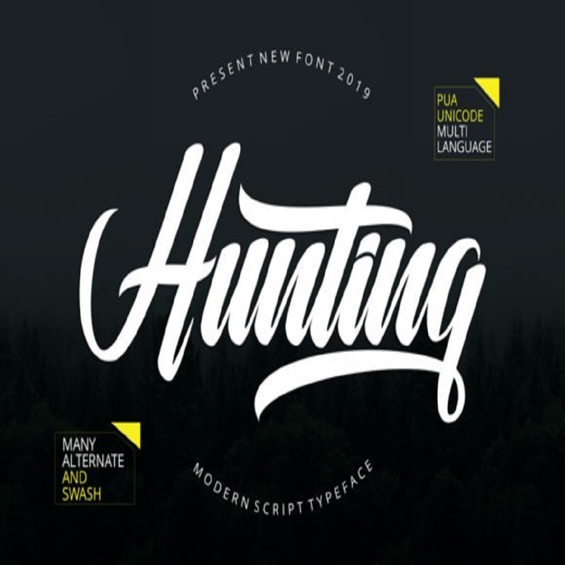 Hunting Font - MasterBundles