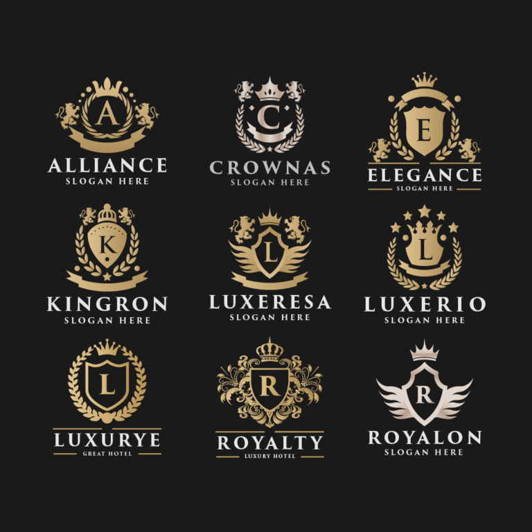 Luxury Royal Crest Logo Collection - MasterBundles
