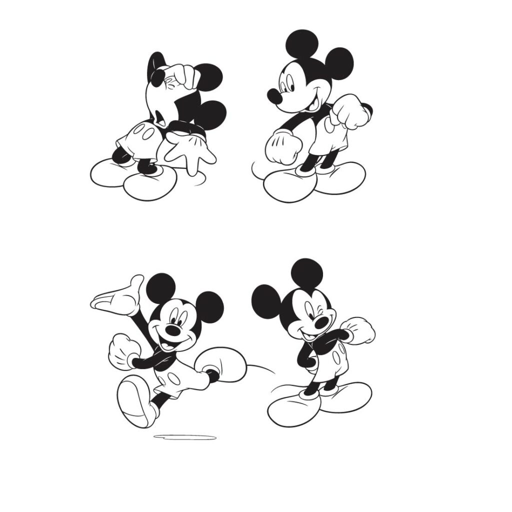Mouse Vector SVG Bundle, Mickey and Minnie Inspired SVG Bundle, clipart ...