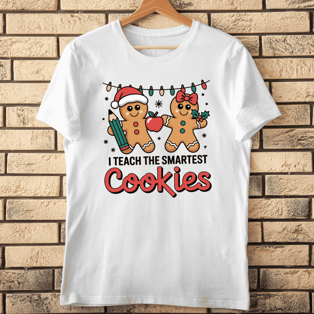 Festive I Teach The Smartest Cookies T-Shirt Design - MasterBundles