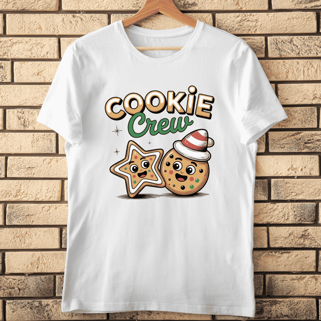 Sweet Cartoon Star and Round Cookies T-Shirt Design - MasterBundles