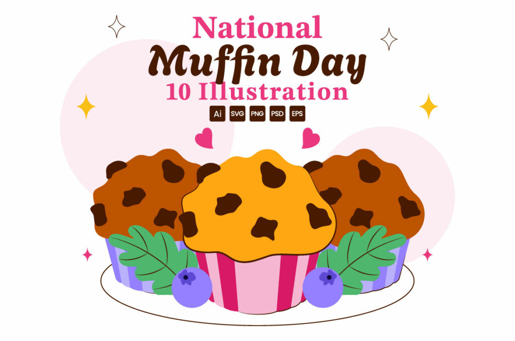 10 National Muffin Day Illustration - MasterBundles