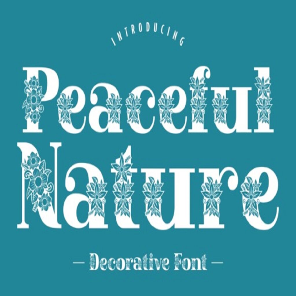 Peaceful Nature Font - MasterBundles