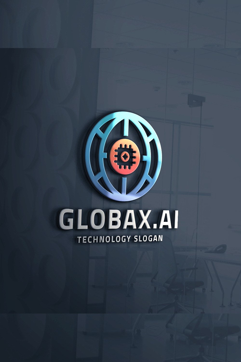 Global AI Technology Logo - MasterBundles