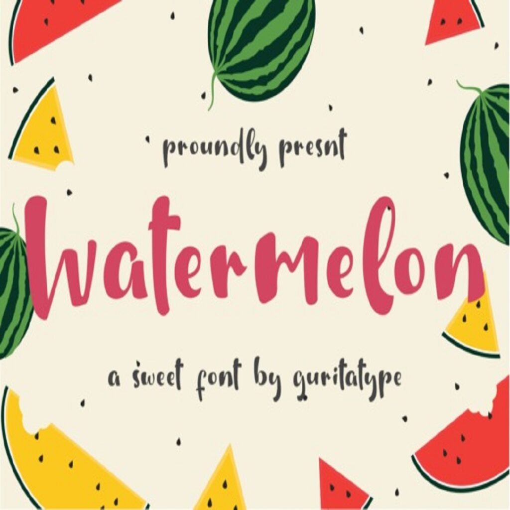Watermelon Font - MasterBundles