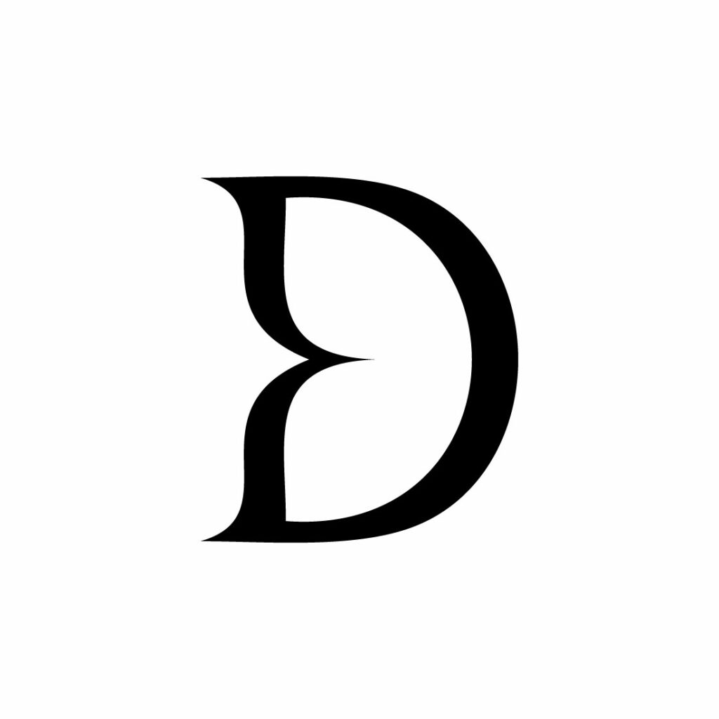 Stylized Letter D Symbol - MasterBundles