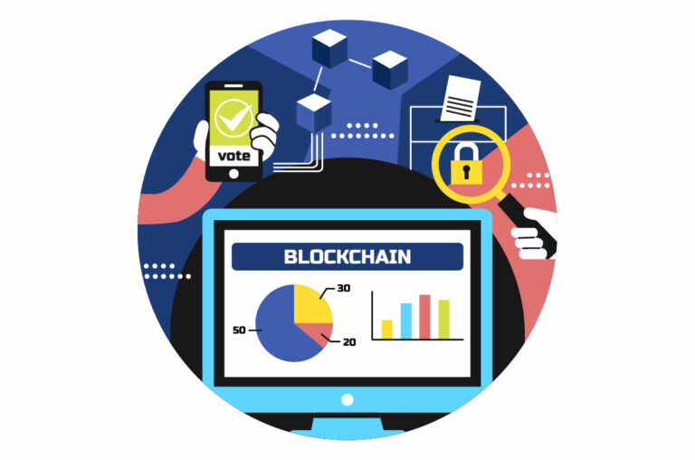 10 Blockchain Voting System Illustration - MasterBundles