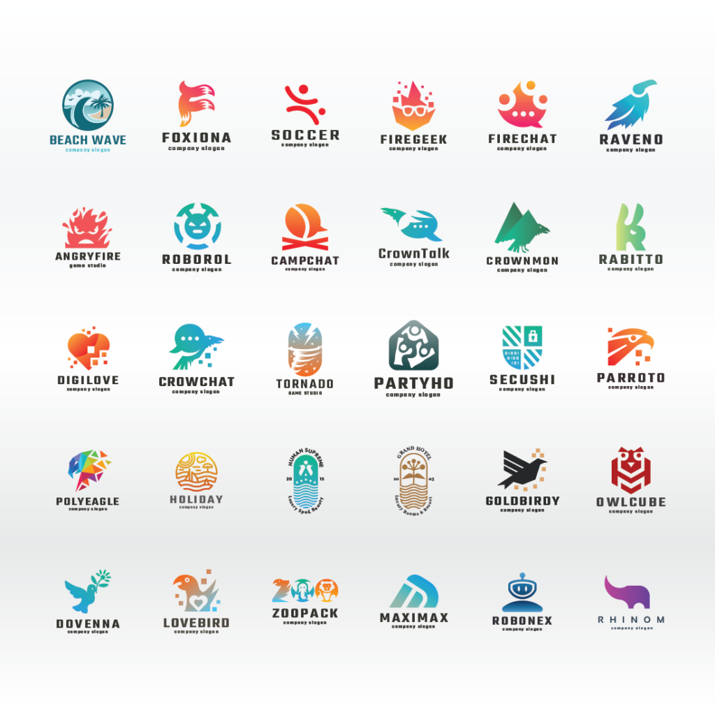 30 All in One Logos Vector Template - MasterBundles
