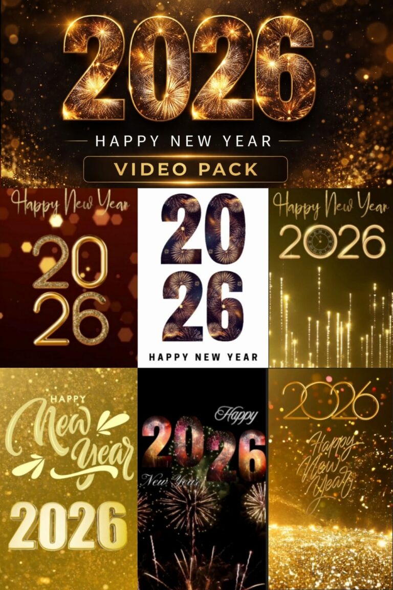 Happy New Year 2026 Ultimate Video Pack – 18 Ready-to-Post Animations ...