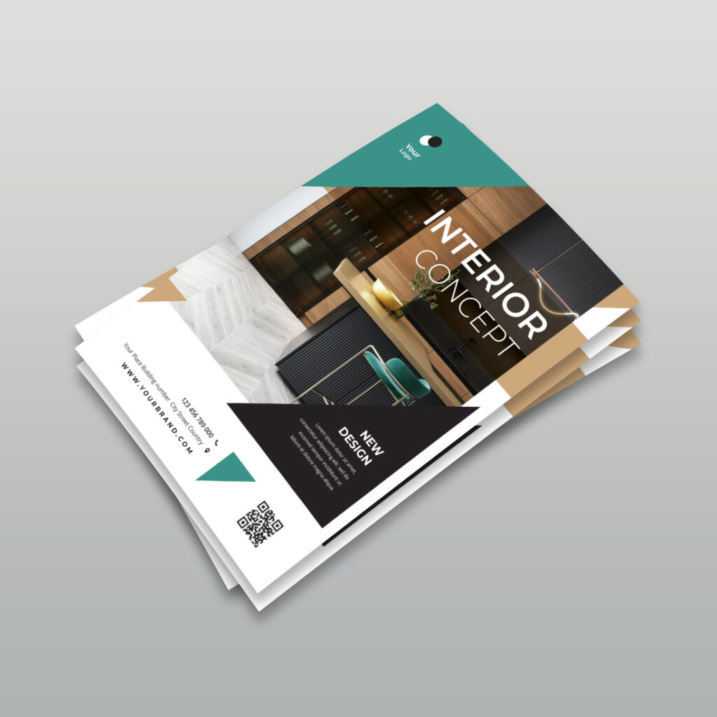 Luxury Modern Interior & Kitchen Design Flyer Template - MasterBundles