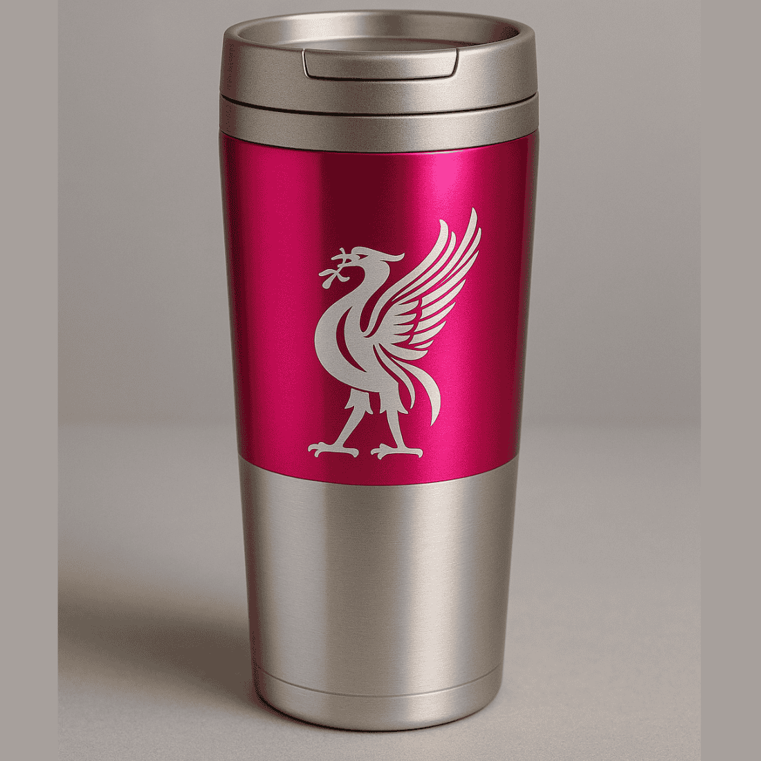 Metallic Heritage Duo – Hot Pink & Royal Blue Liver Bird Travel Mugs ...