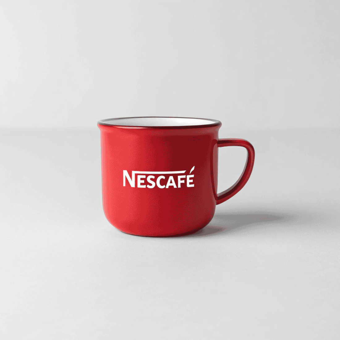 Stylish Nescafé Coffee & Tea Mug Mockup Set in Red & Blue Tones ...