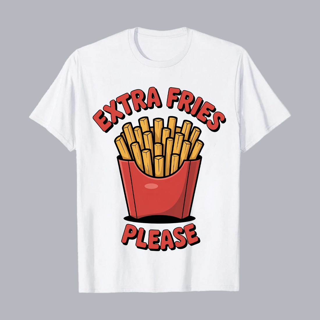Red carton of french fries with text food fast food food PNG PSD Food T ...
