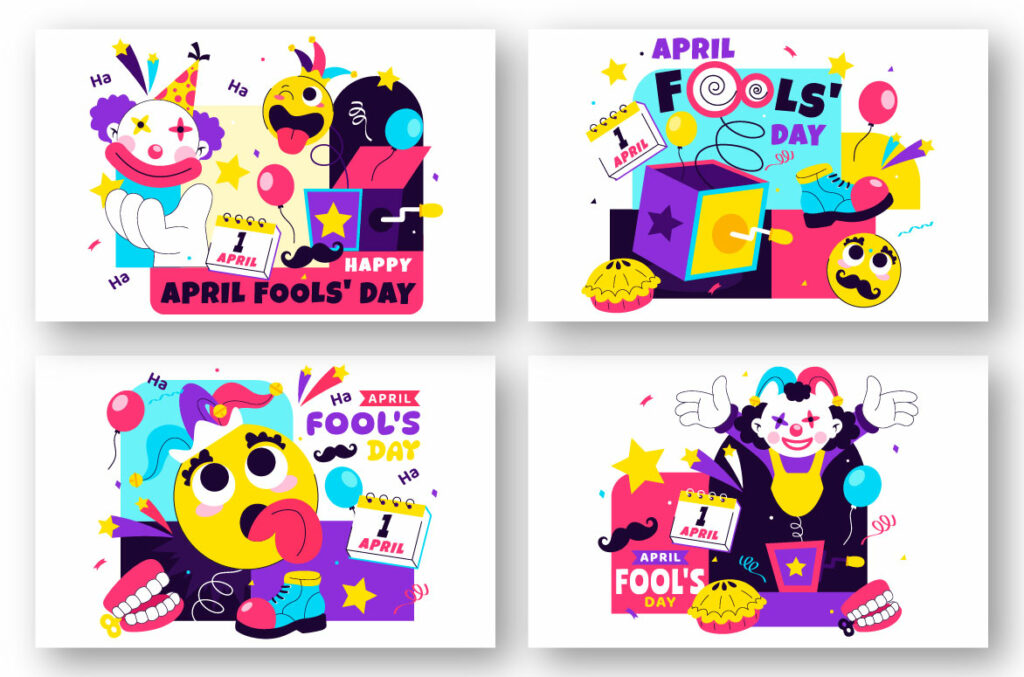 10 Happy April Fools Day Illustration - MasterBundles