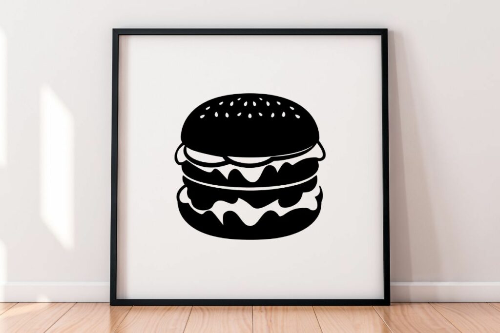 Hamburger Silhouette SVG - MasterBundles