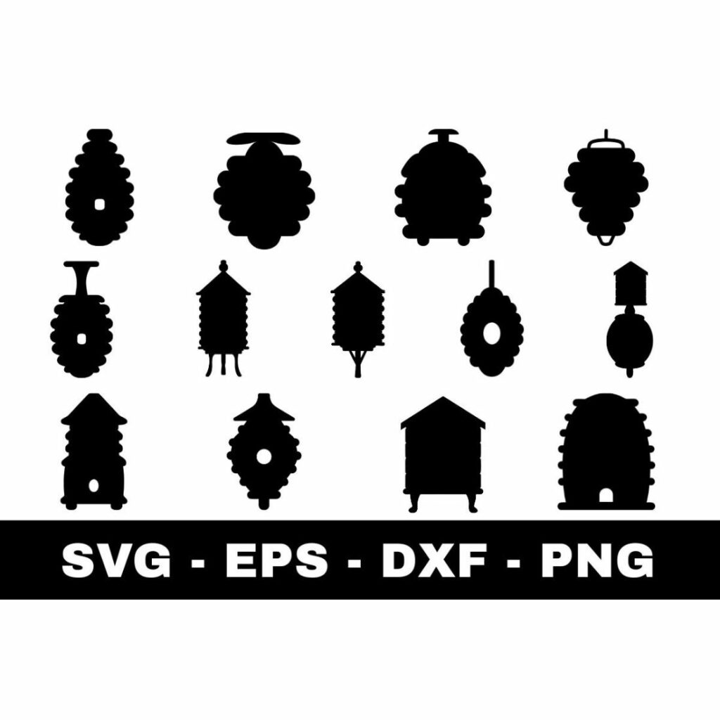 Beehive Silhouette SVG - MasterBundles