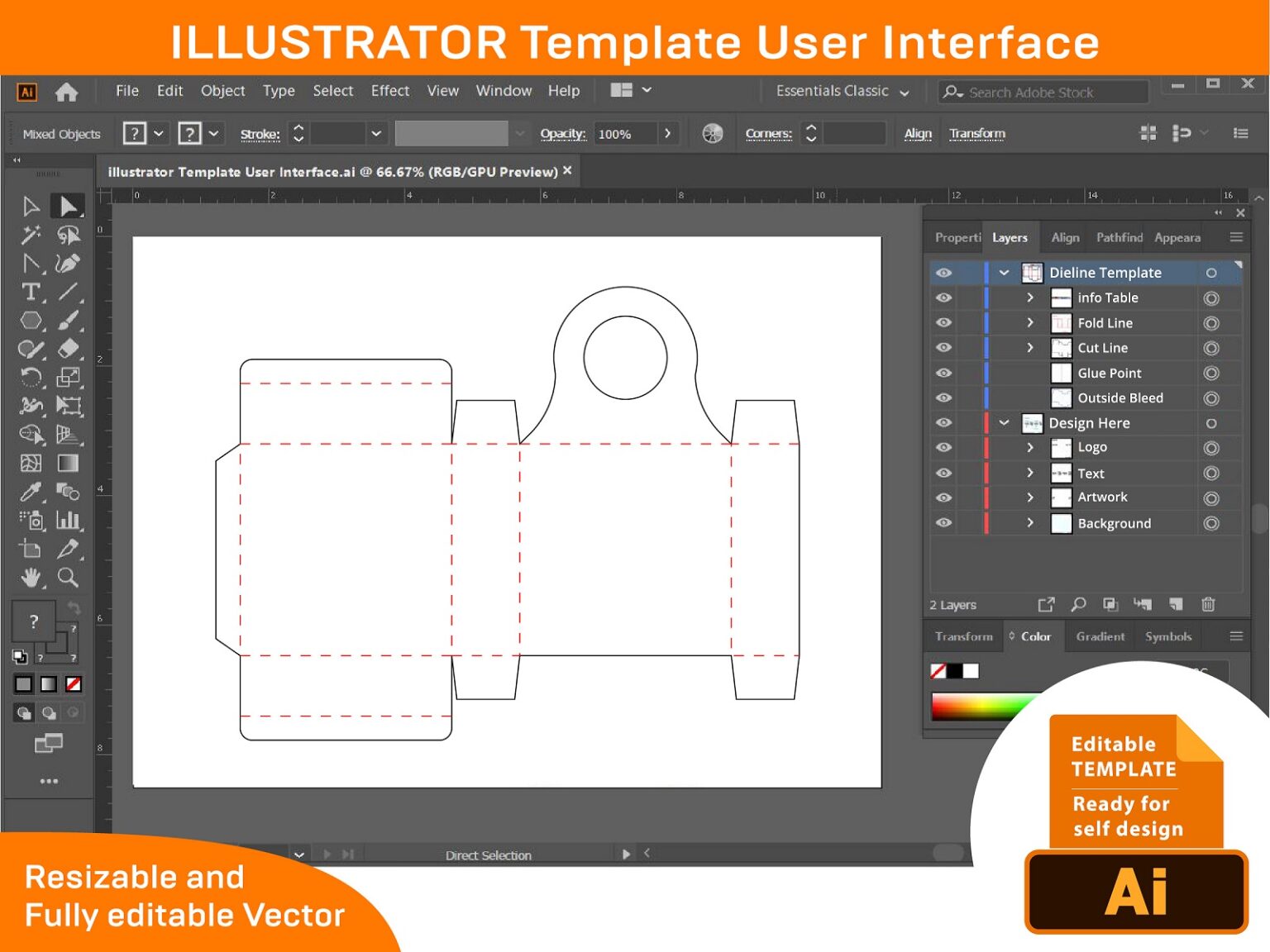 5 different sizes Bottol win Box Template - MasterBundles