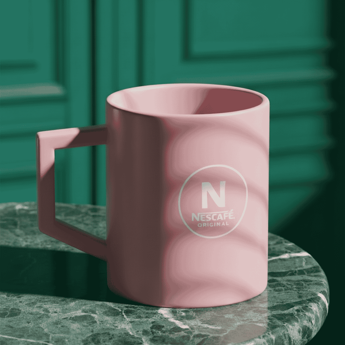 Aesthetic Blush Pink & Mehroon Nescafé Original Style Mug Duo ...