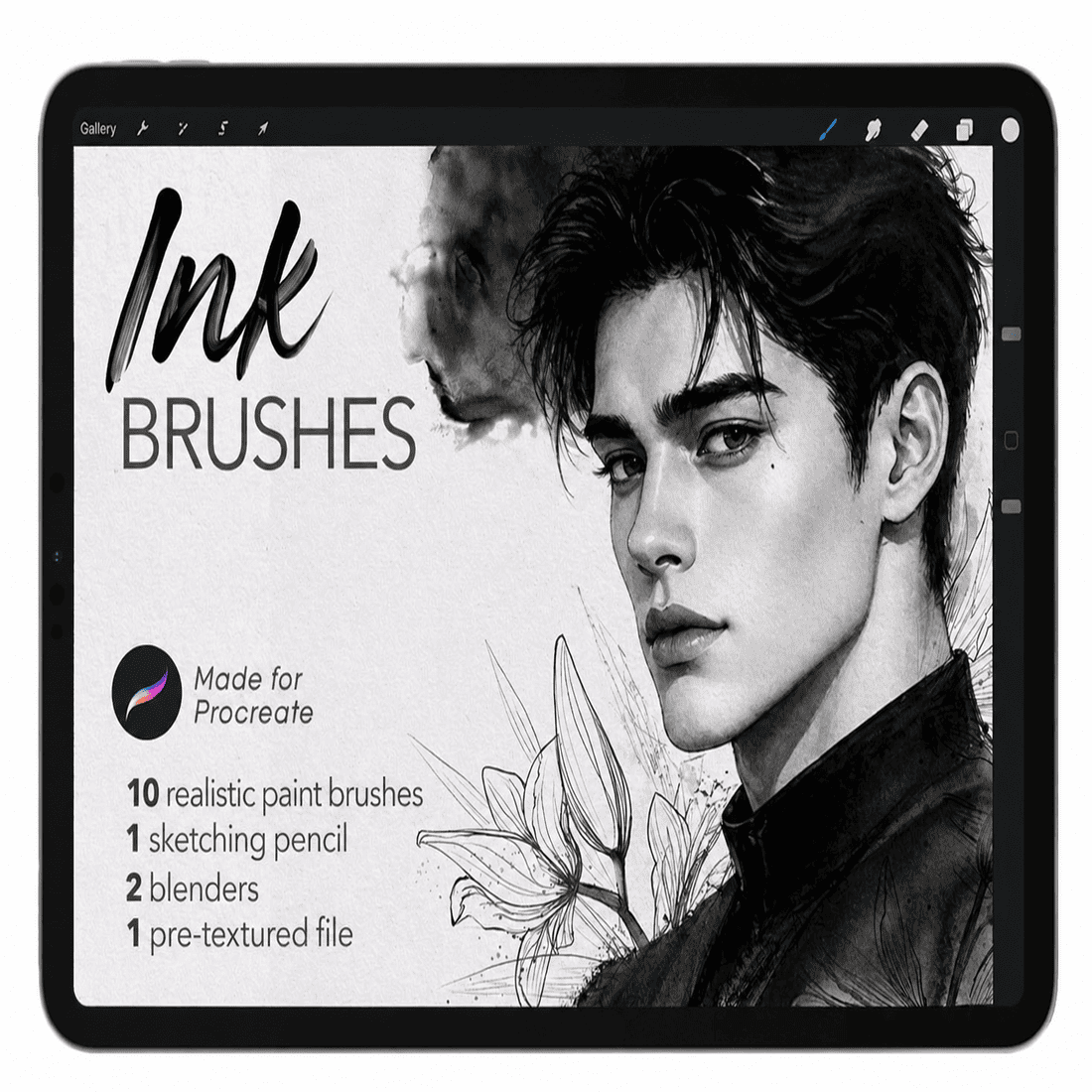 Ultimate Ink Brushes for Procreate - MasterBundles