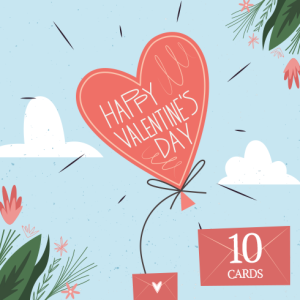 Free St. Valentines Day Postcards – MasterBundles