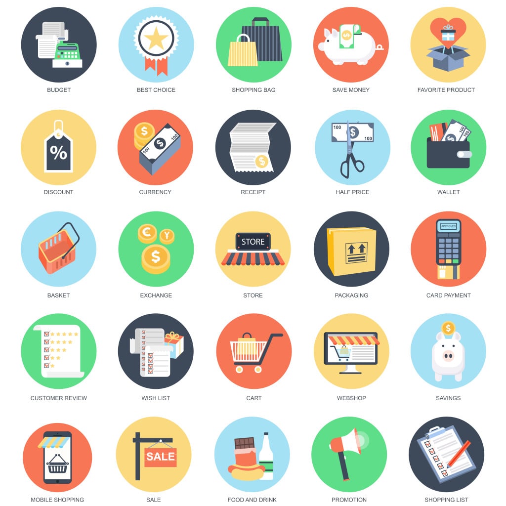 Flat Bundle: 475 Stylish Icons - just $16 - Master Bundles Flat Bundle: 475 Stylish Icons - just $16 - Master Bundles