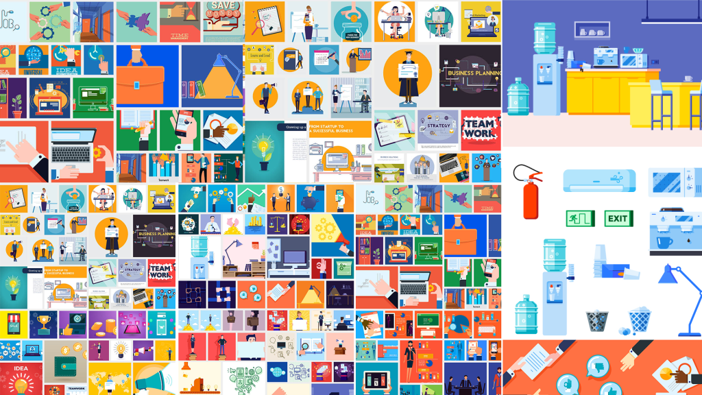 Flat Clip Art | Flat Clip Art Corporate Bundle for a Professional ...