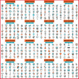 A Comprehensive Icon Bundle: 1525 Icons That You'll Love | Master Bundles