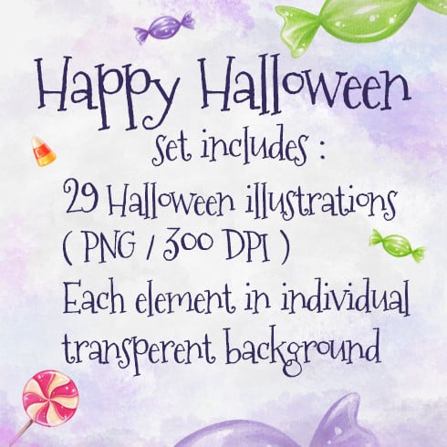 Happy Halloween Bundle: 29 illustrations - just $13 | Master Bundles