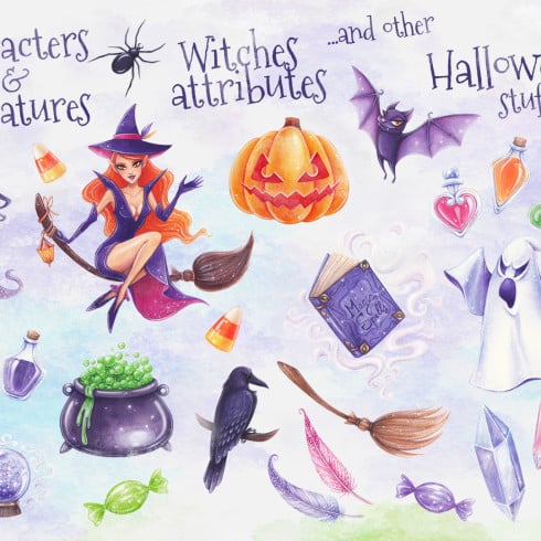 Happy Halloween Bundle: 29 illustrations - just $13 | Master Bundles