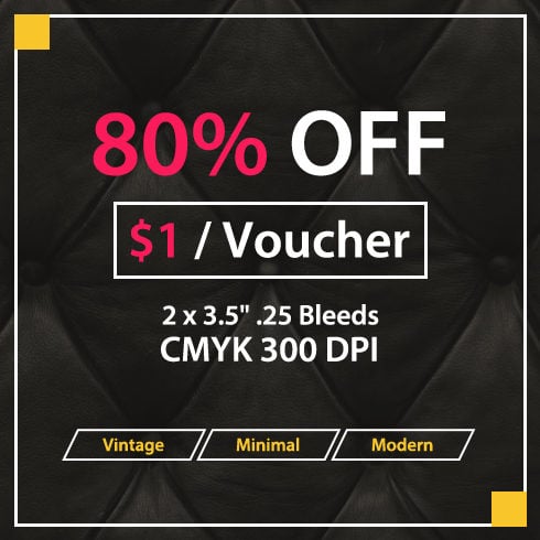 Vouchers Bundle: 15 Amazing Designs - just $15 | Master Bundles