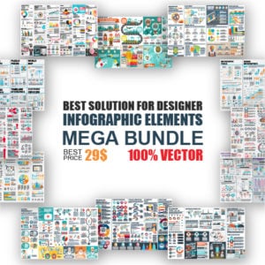 Infographic Elements Mega Bundle - just $29 | MasterBundles