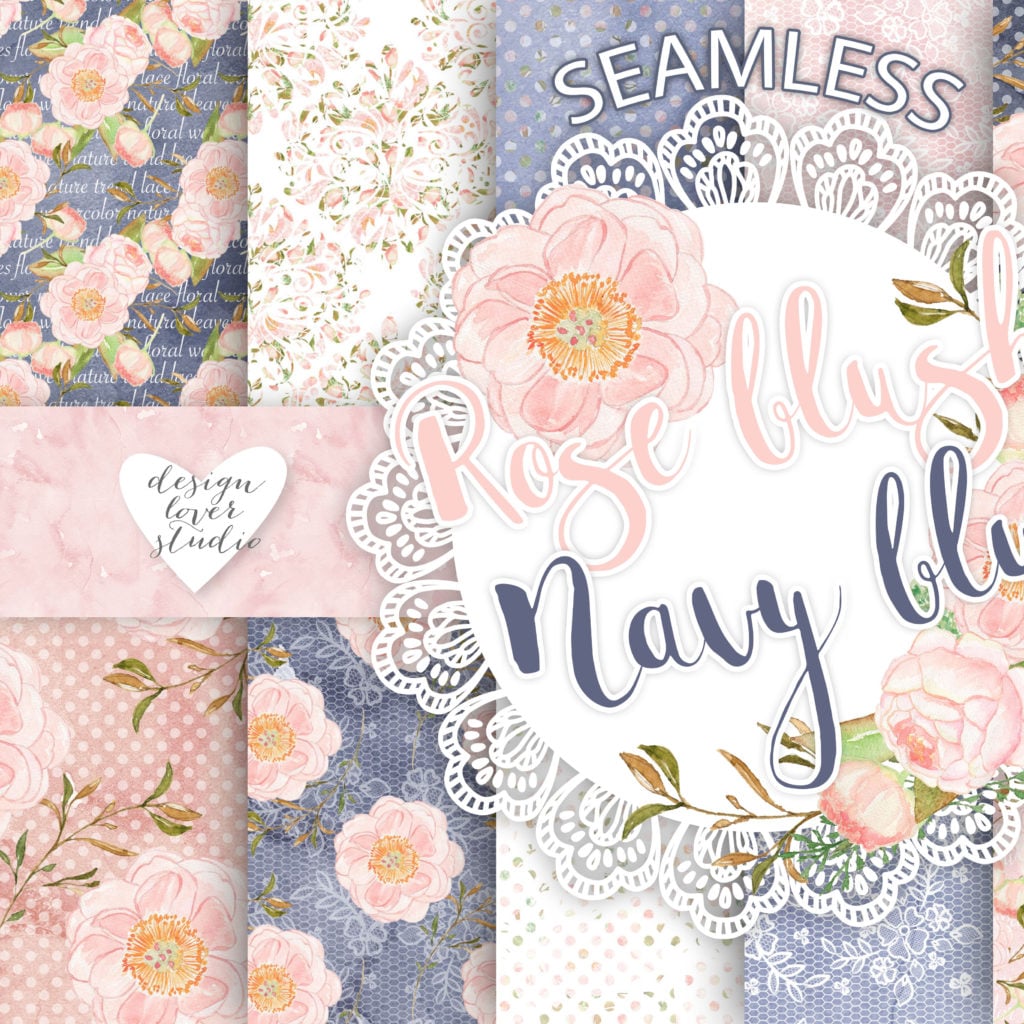 Watercolor Peony Flowers Digital Paper Pack – MasterBundles