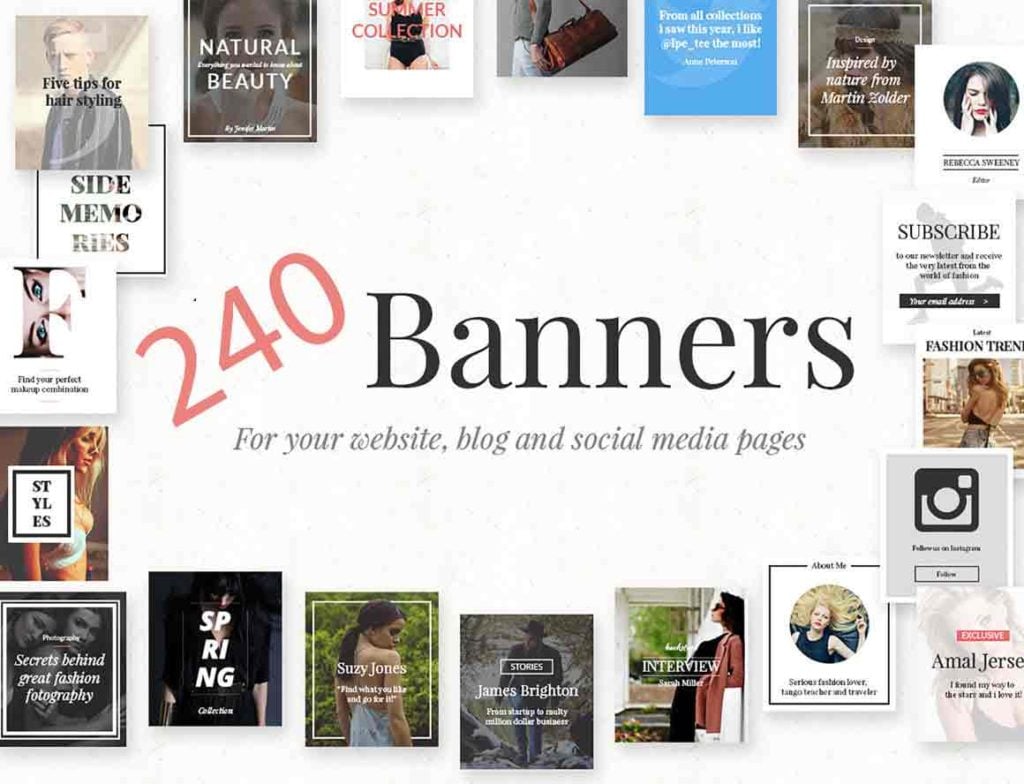240 Cool Banners Pack - just $24 – MasterBundles