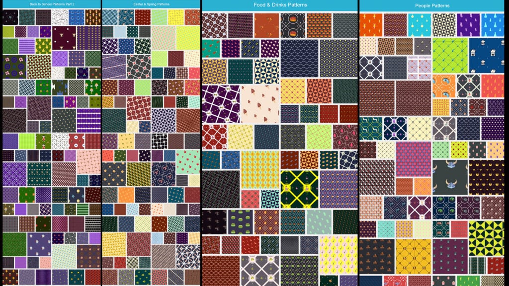 Modern Pattern Designs - Mega Bundle with 2000 Patterns | Best Patterns