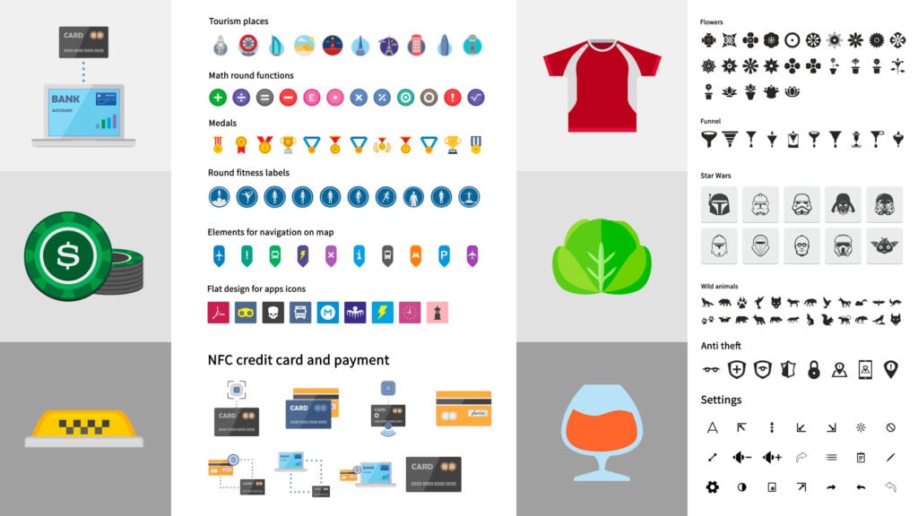 MEGA Bundle: 1500 New Vector Icons – MasterBundles
