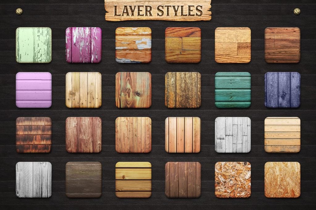 Free Wood Texture Styles For Adobe Photoshop – MasterBundles