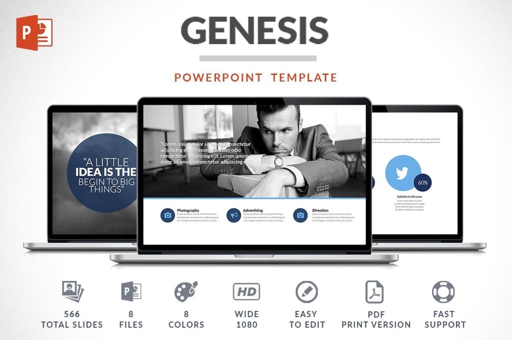 Modern Business PowerPoint Templates in 2022. Bundle: 44+ Templates - $35