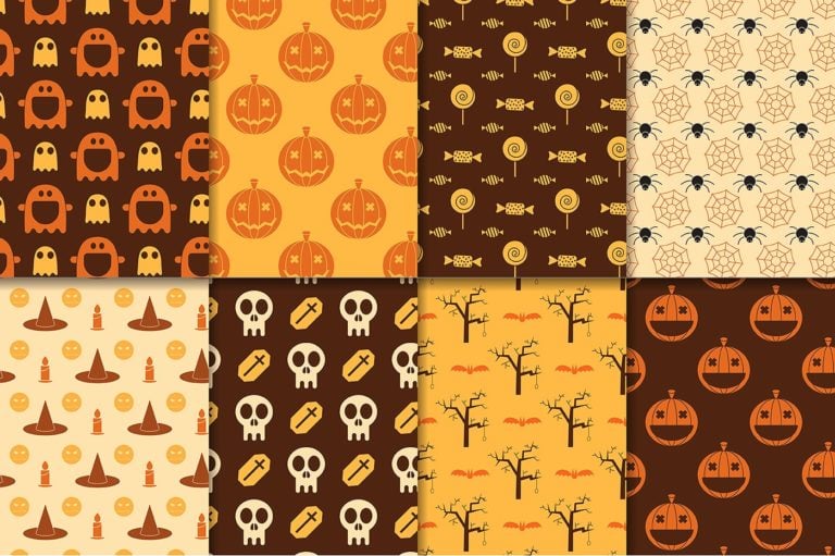 20+ Halloween Seamless Patterns in 2021 - Extended License - $5 ...