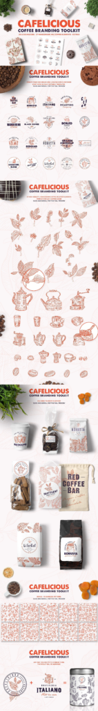 Cafelicious - Coffee Branding Kit + Bonus – MasterBundles